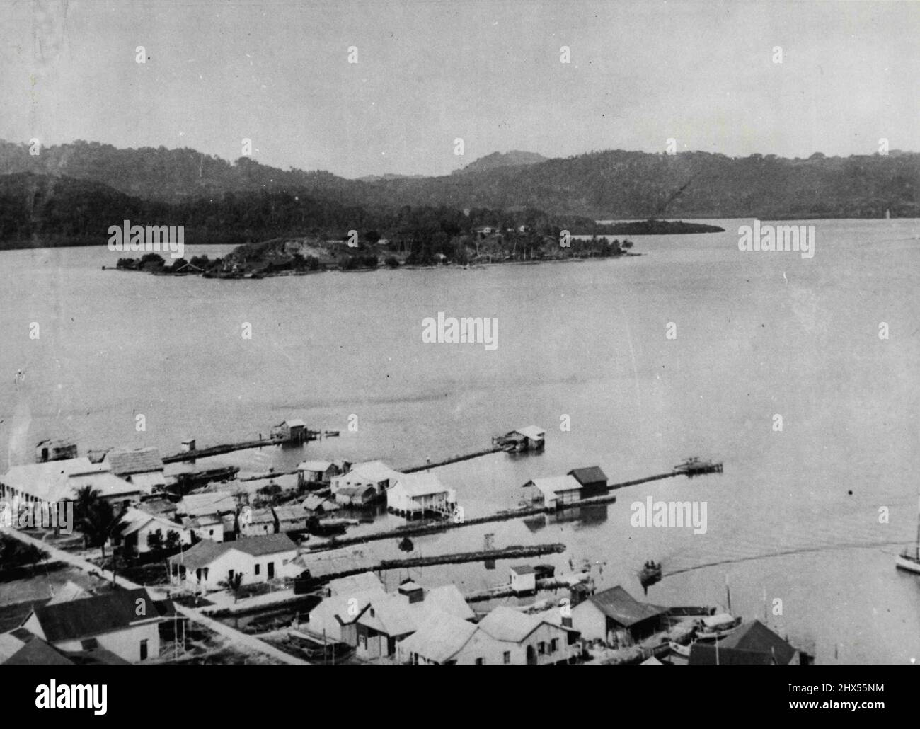 Tulagi Harbor Solomon is with the Chinese ***** in the foreground the ...