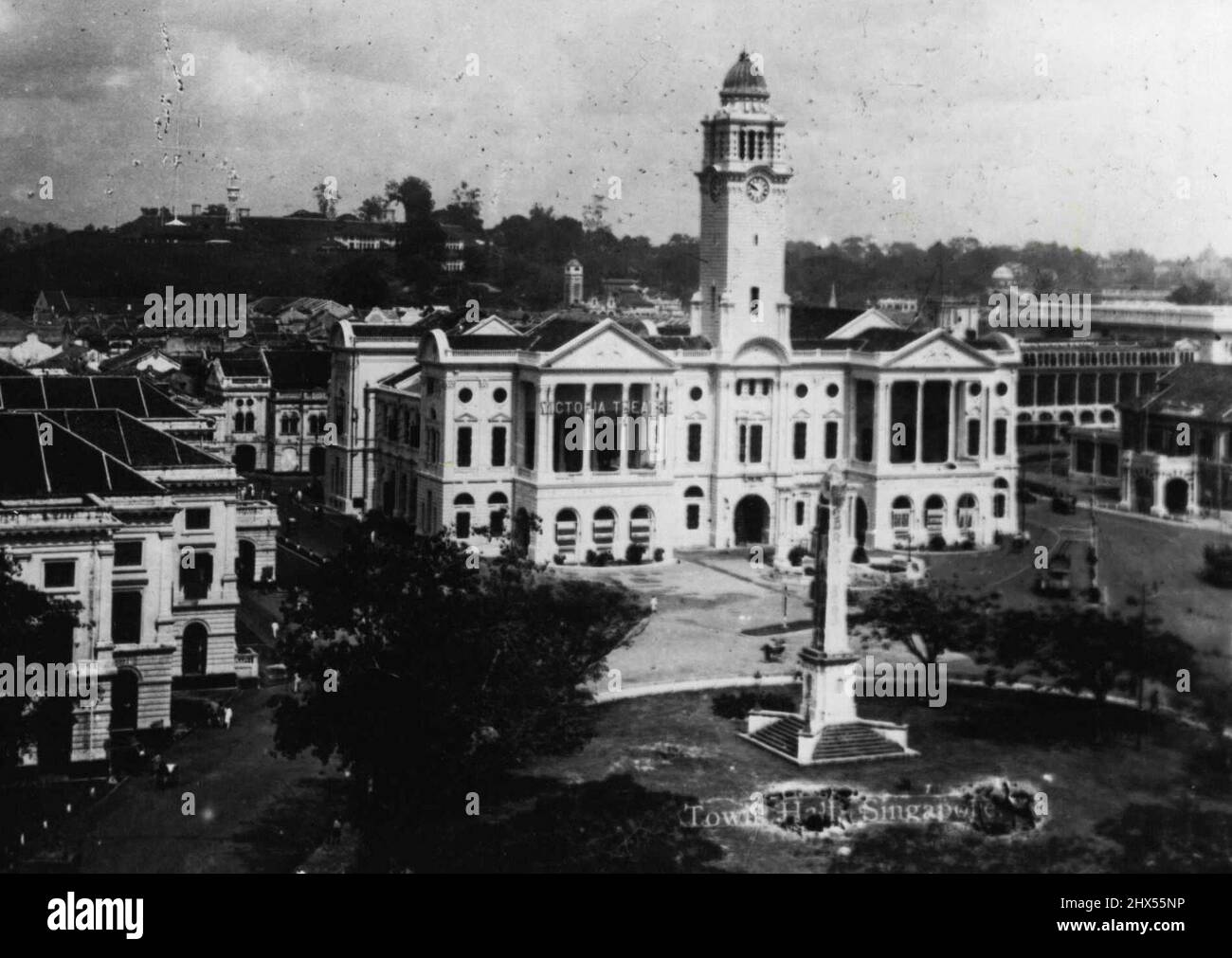 Town Hall, Singapore. February 28, 1941 Stock Photo - Alamy