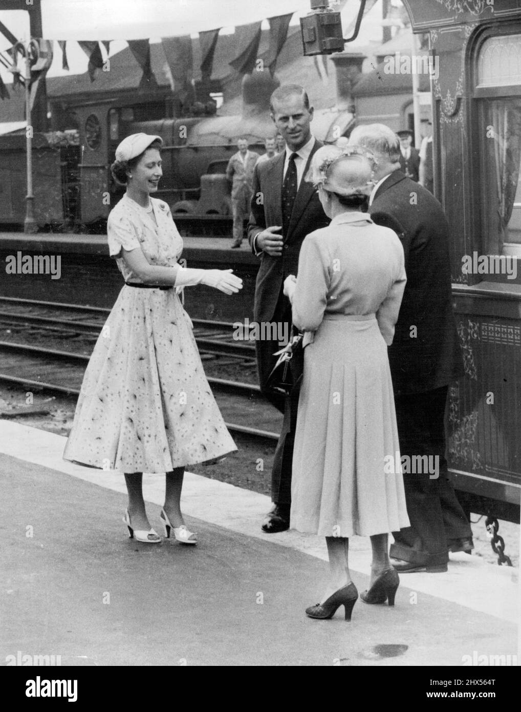 Minister for Lords Hawkins welcomes the Queen and Duke to Newcastle as ...