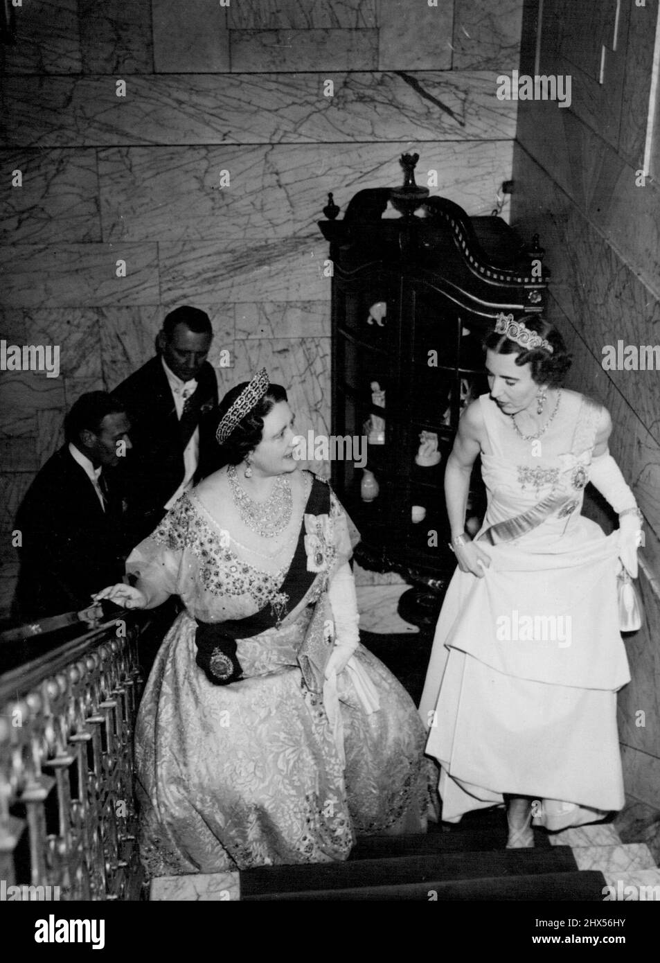 Royal Danish Embassy Dinner -- Queen Ingrid of Denmark and Queen ...