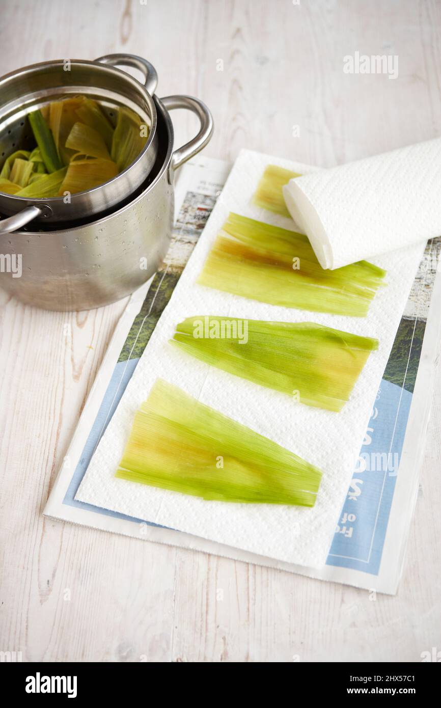 Making sweetcorn paper Stock Photo - Alamy
