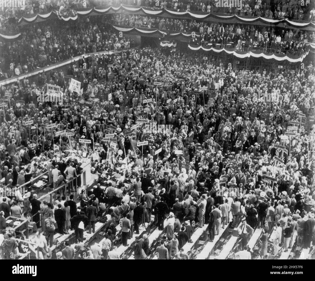General View Convention's First Parade -- Here's a general view of the ...