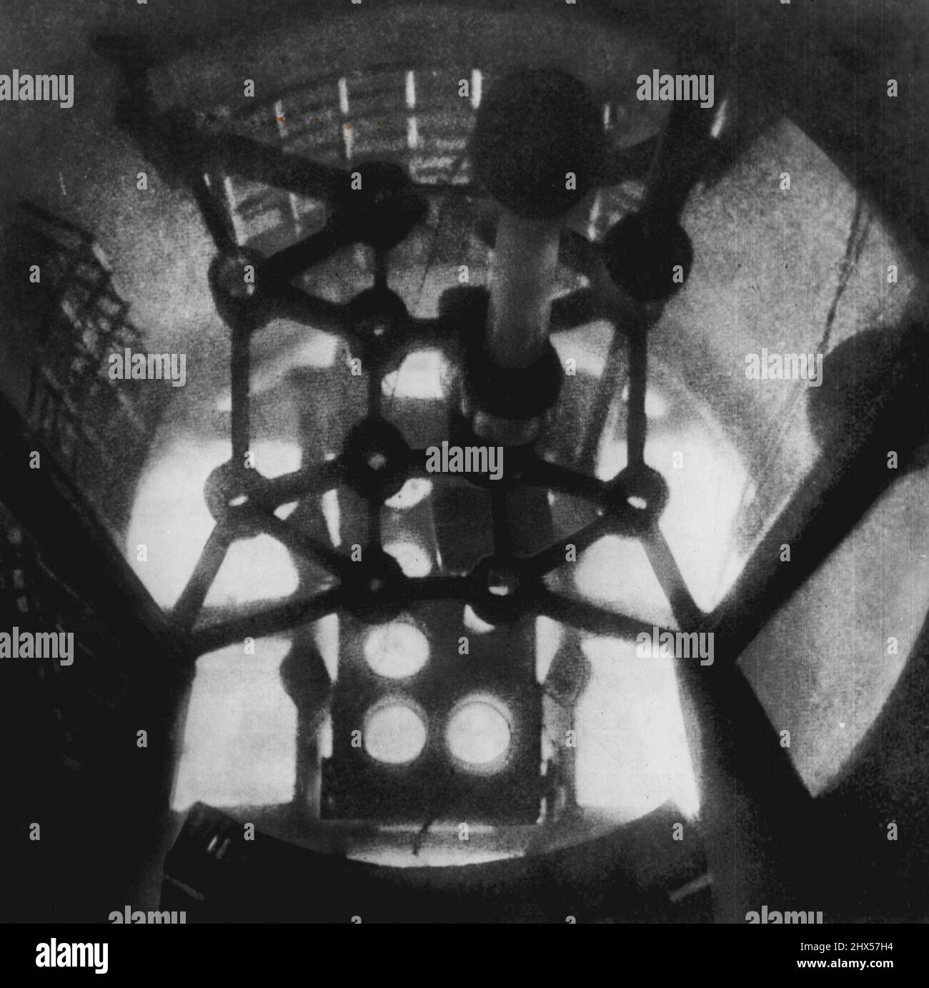 First Photo Of Live Atomic Reactor -- This is a picture of the inside ...