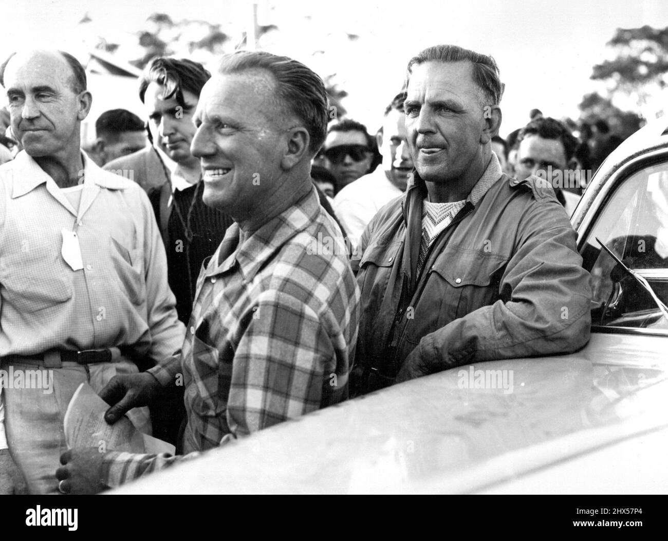 Redex trial finish at Parramatta Park. September 11, 1955. (Photo by ...