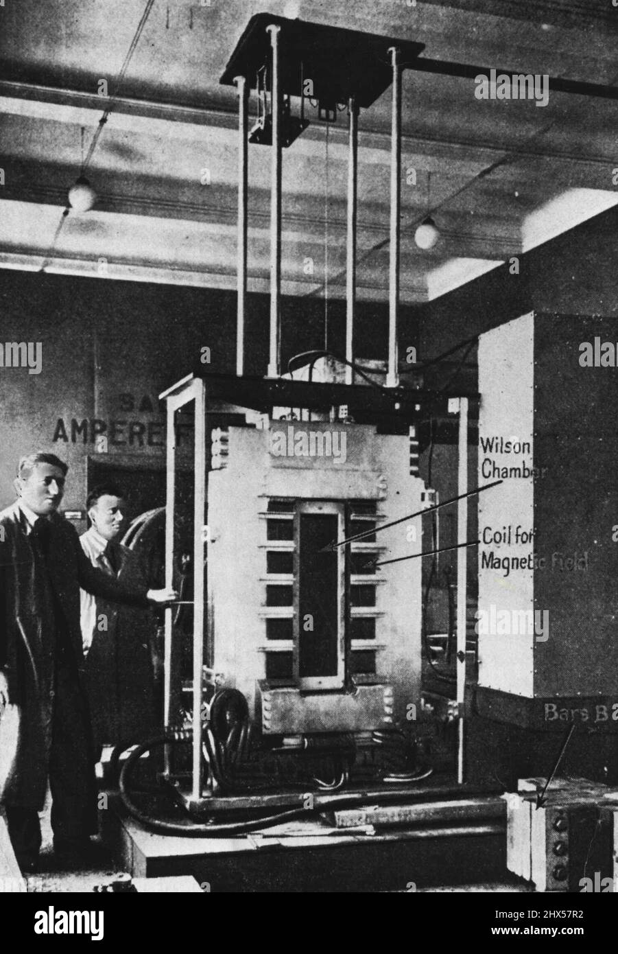Large Wilson chamber completed in 1937 (Paris). It is 80 centimeters ...