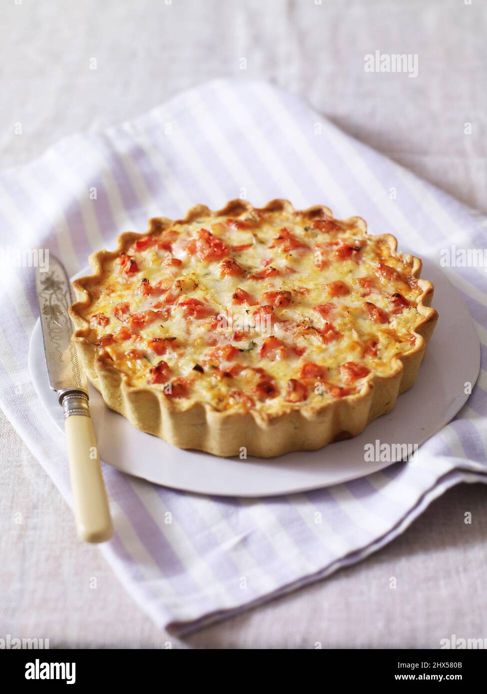Tarte au poissons, fish tart Stock Photo - Alamy