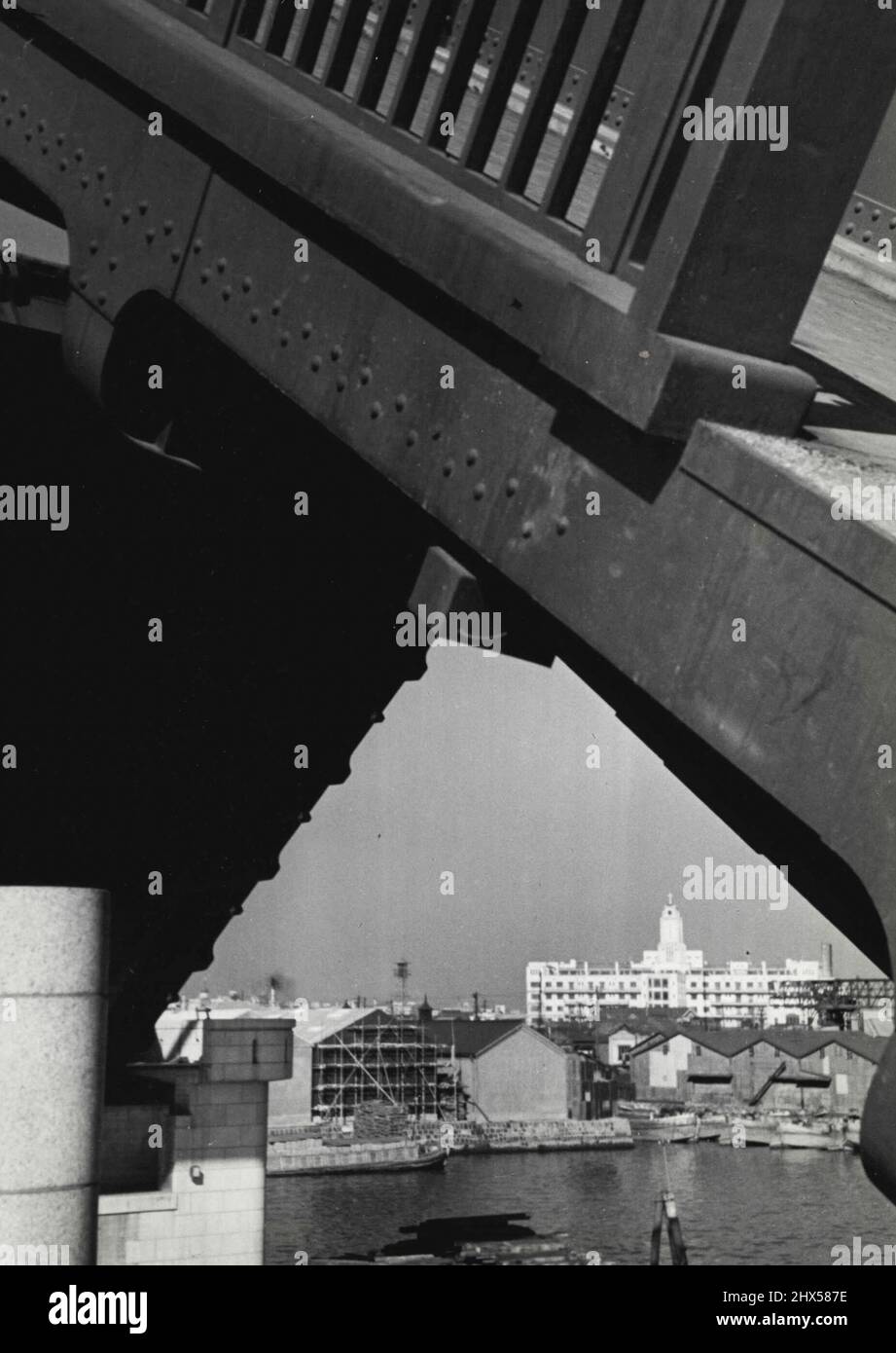 First Drawbridge Built In Far East - Looking toward Tokyo's downtown ...