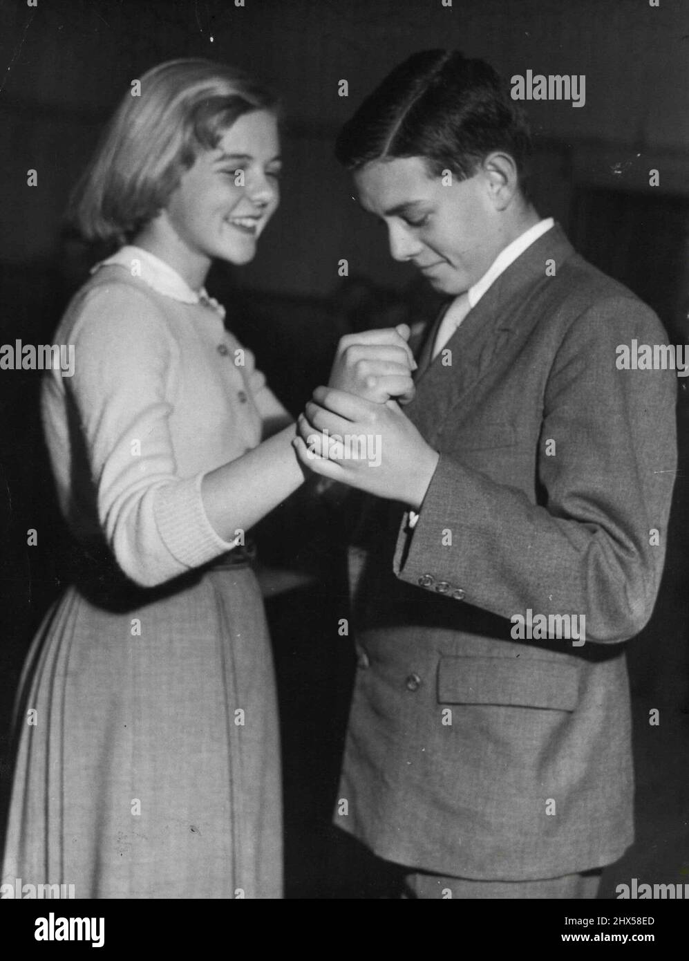 Laughter from blonde Suzanne Parrett, of Rose Bay. her Partner, Peter ...