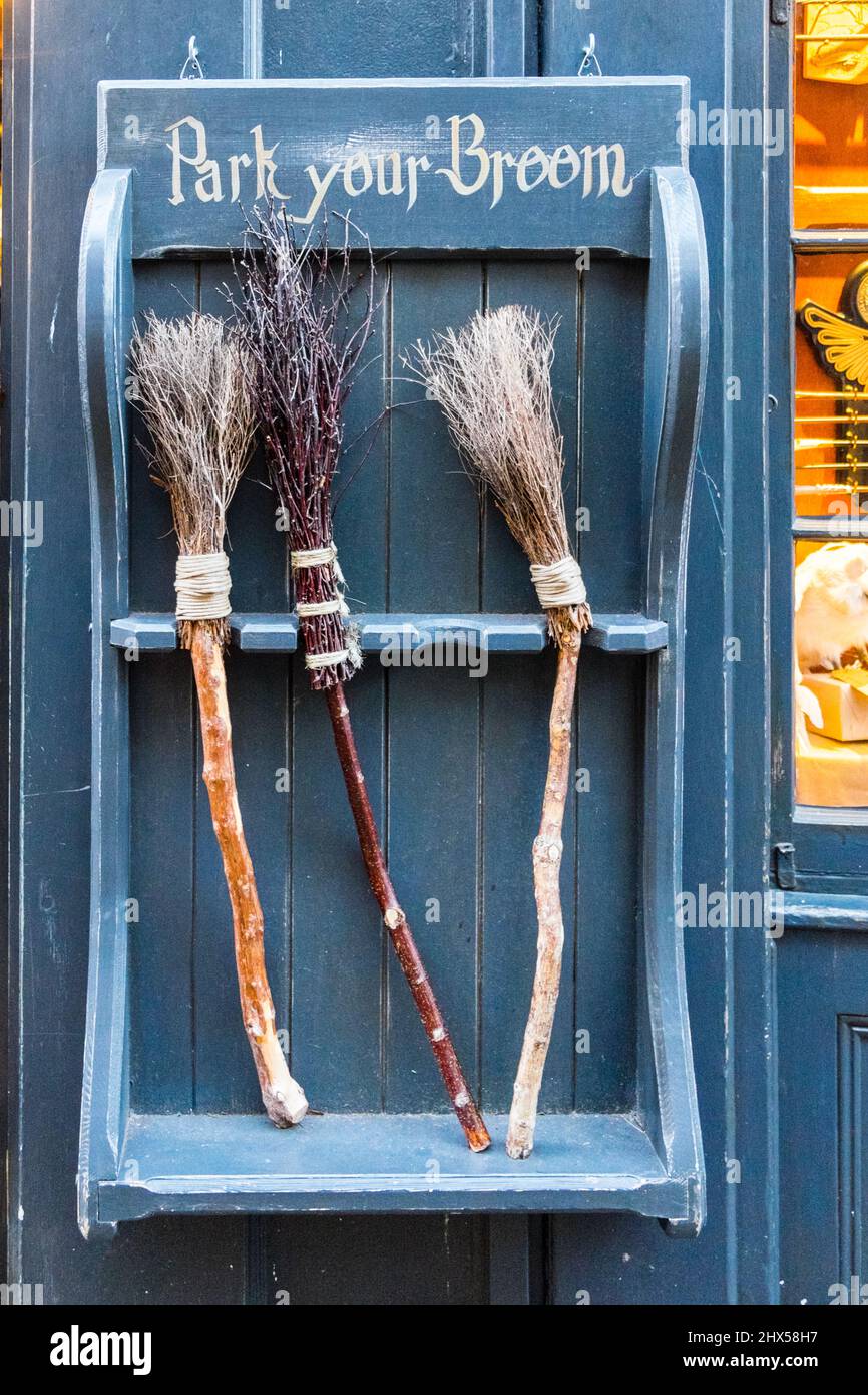 Park Your Broom' sign,signage, at entrance to Harry Potter inspired ...