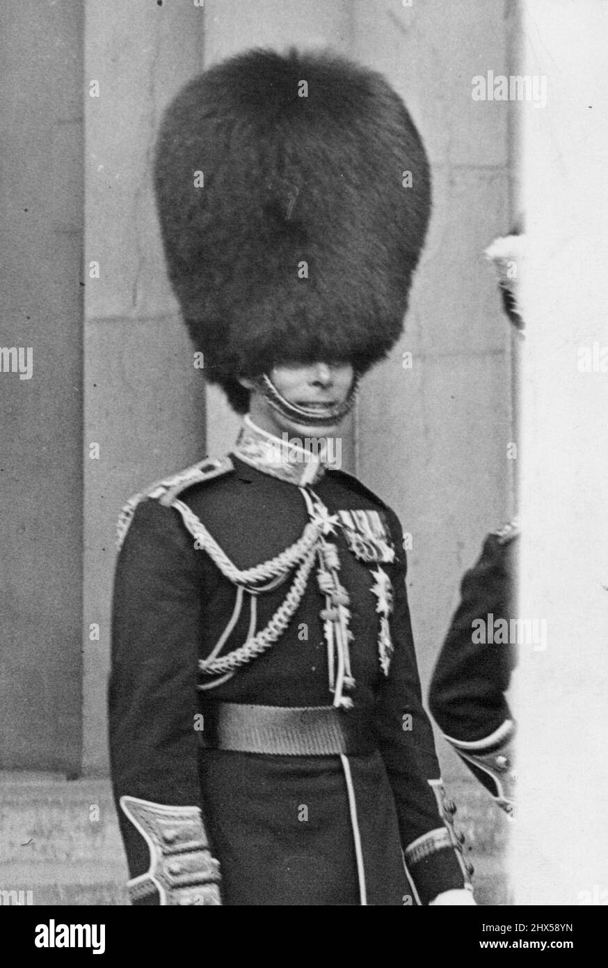 The Duke of York in the uniform of the Guards. January 04, 1937 Stock ...