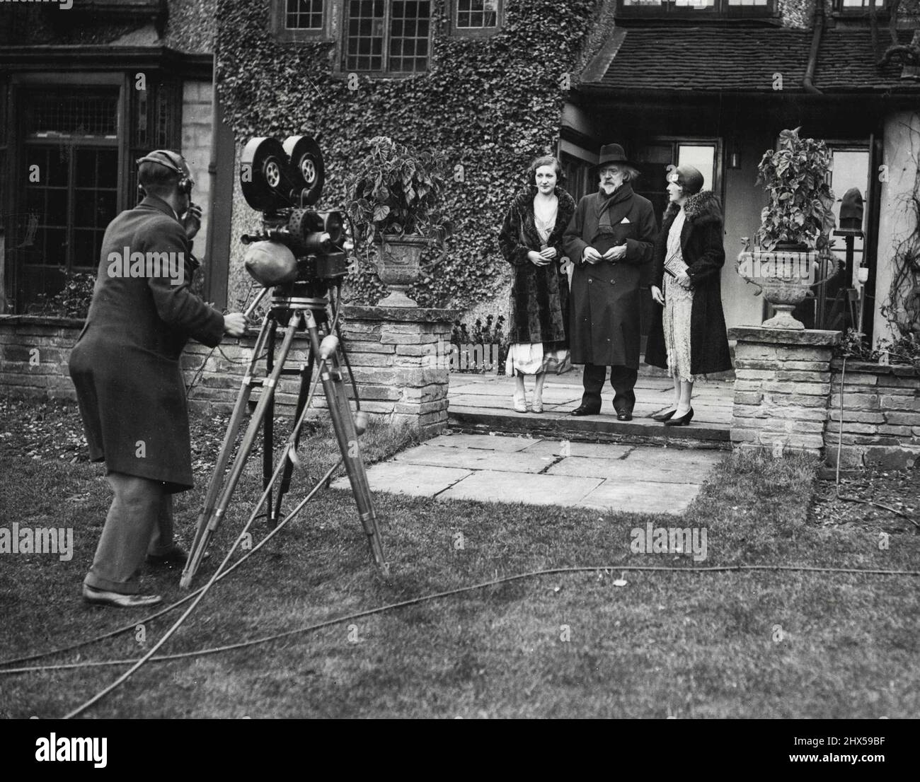 Sir Hall Caine - Author. September 04, 1930 Stock Photo - Alamy