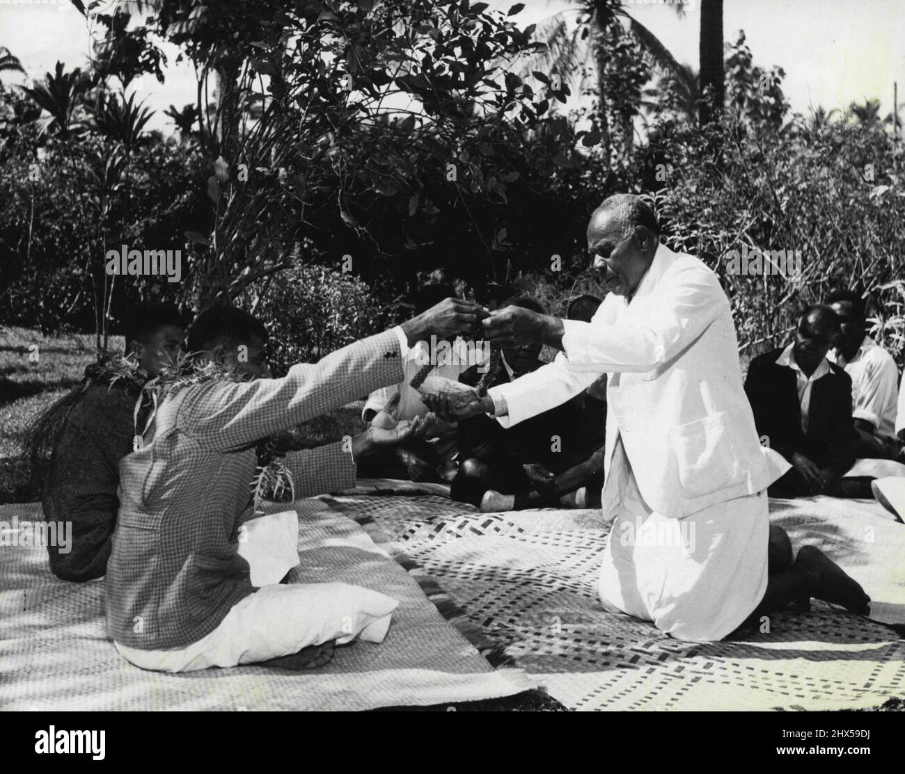 Traditional ceremonies such as the presentation of a tabua (whale's ...