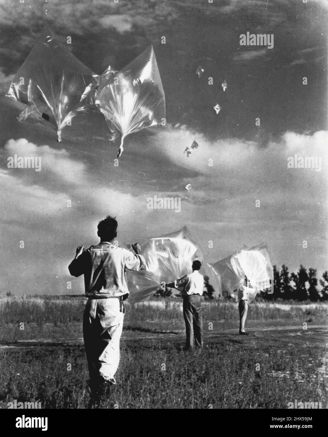 Carry Message Over Iron Curtain - Experimental plastic balloons are ...