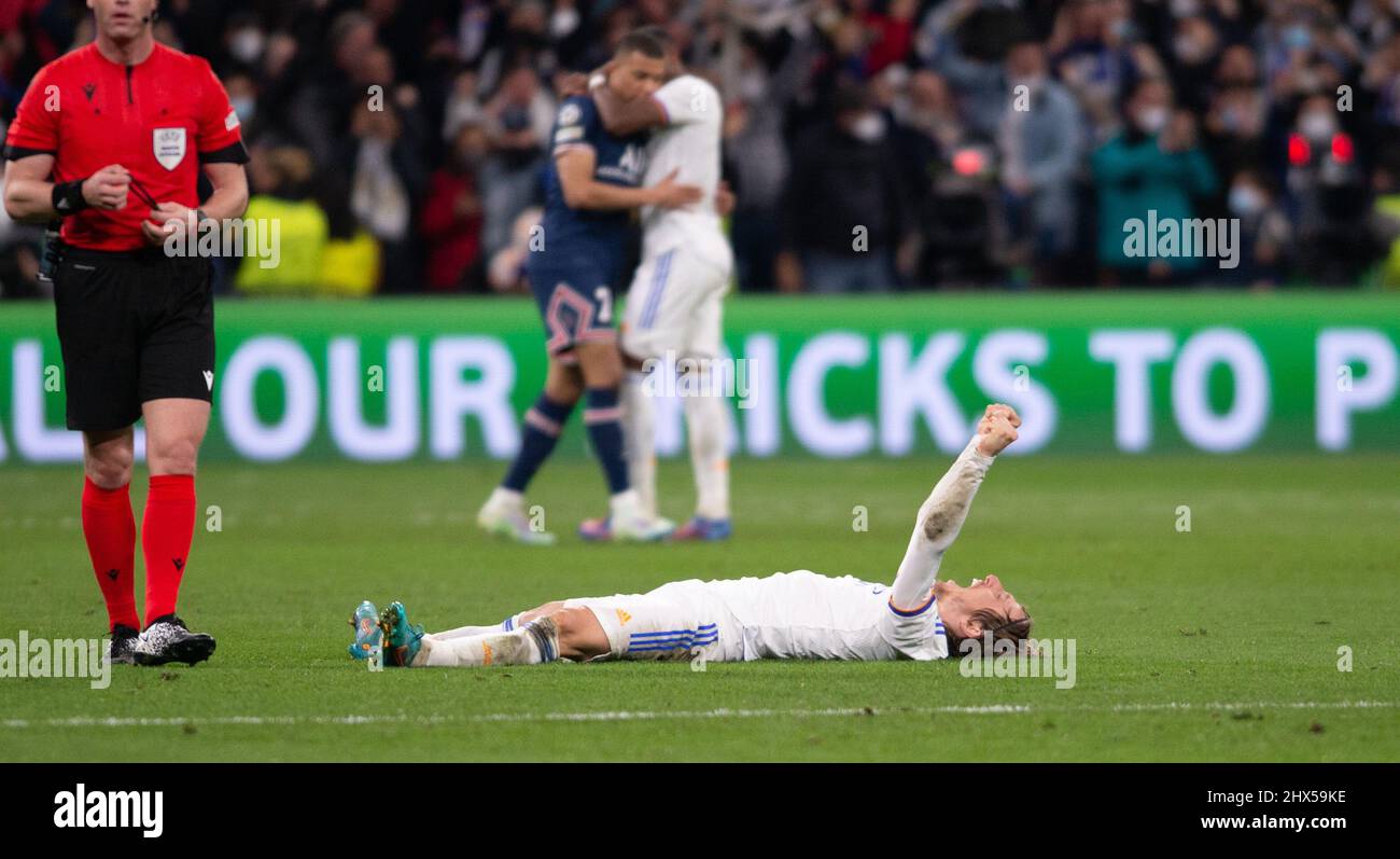 Stadium Santiago Bernabeu. 9th Mar, 2022. Madrid; Spain; UEFA Champions ...