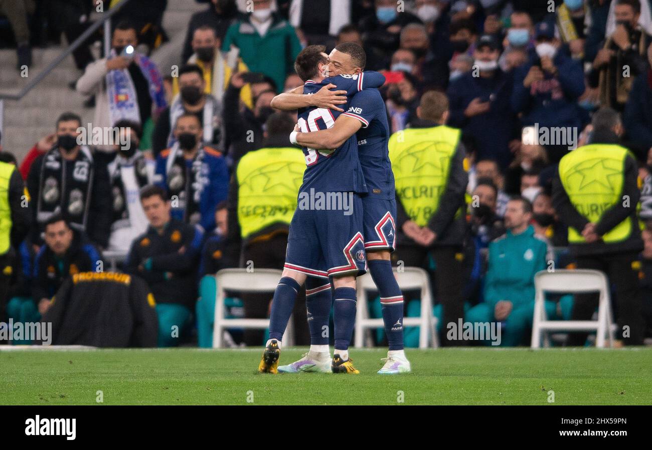 Stadium Santiago Bernabeu. 9th Mar, 2022. Madrid; Spain; Champions ...