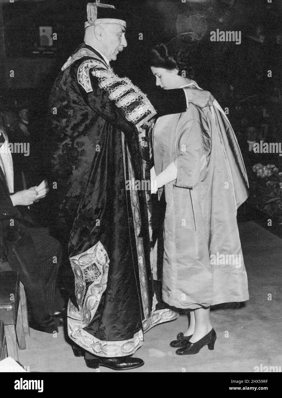 Princess Elizabeth Receives Degree at London University -- The Earl of ...