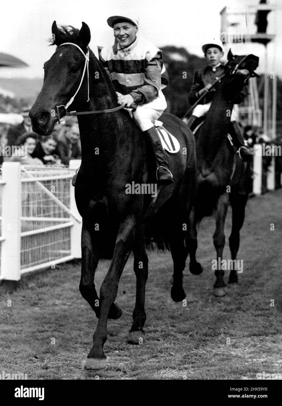 (Billy) William Pyers - Jockey. September 4, 1951 Stock Photo - Alamy