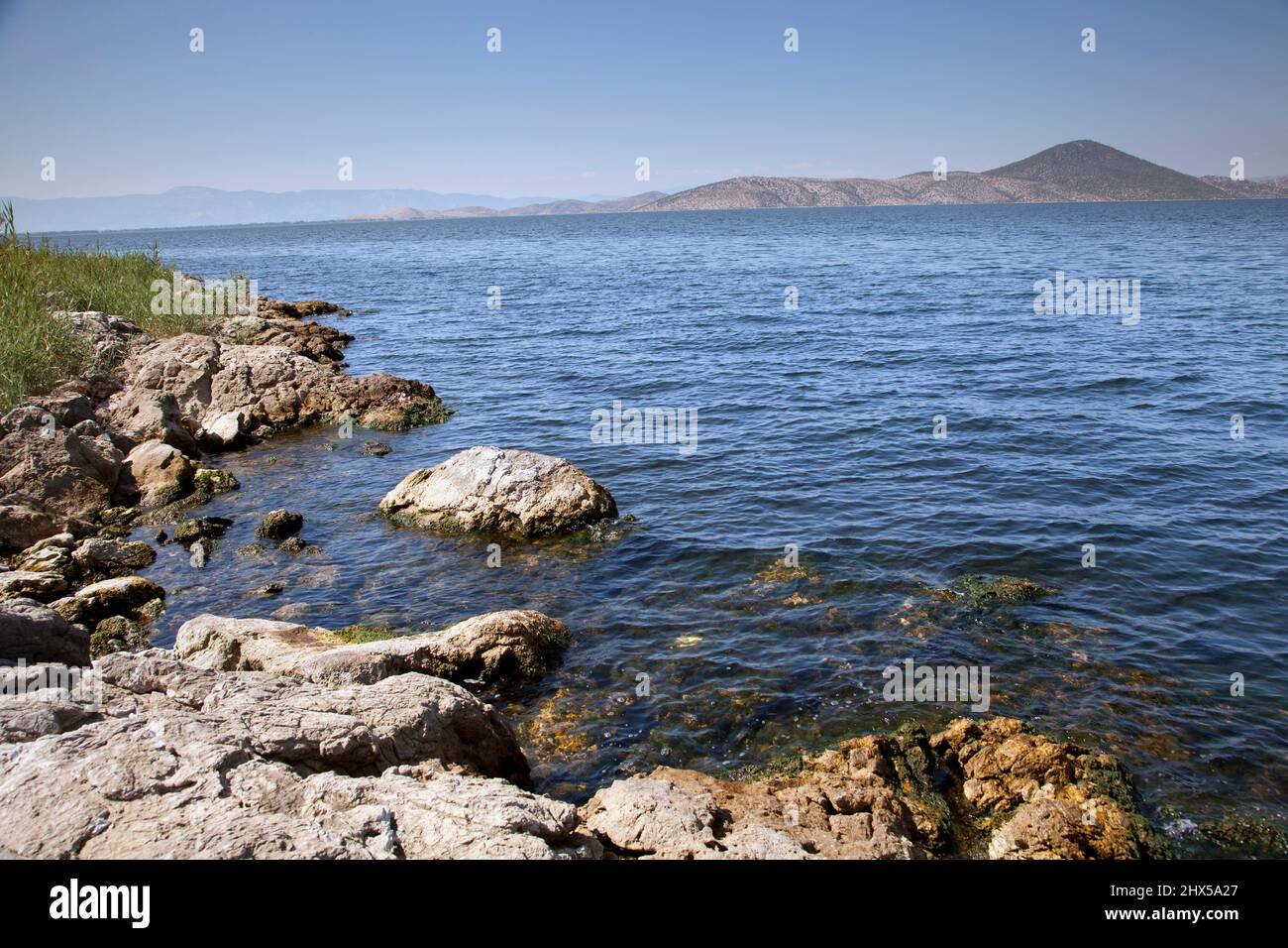 Turkey, near Kusadasi, view of Lake Bafa, from the south side Stock ...