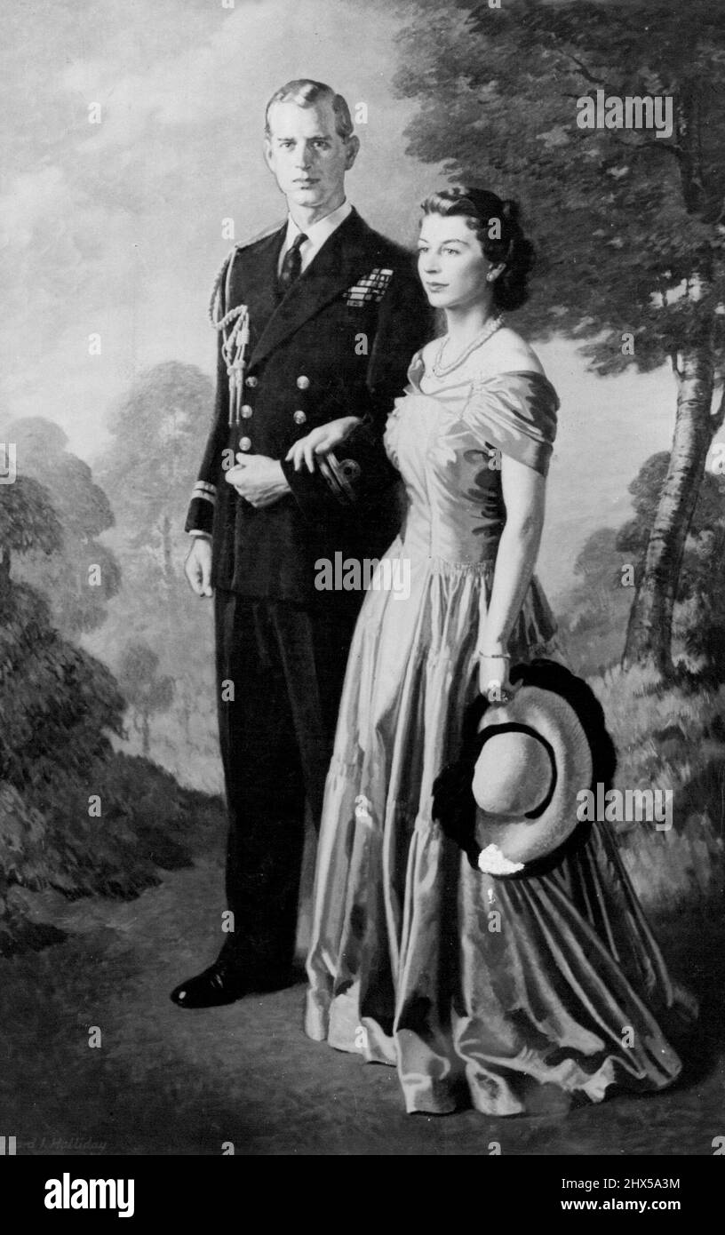 This new life-size portrait of Princess Elizabeth and ***** Duke of ...