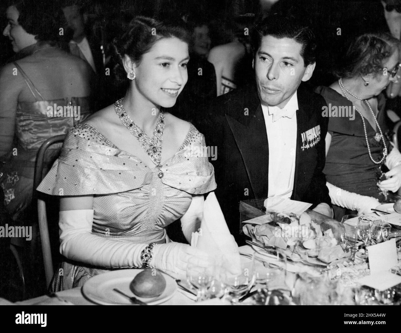 Princess At A Flower Ball -- Princess Elizabeth wearing a gown of ...