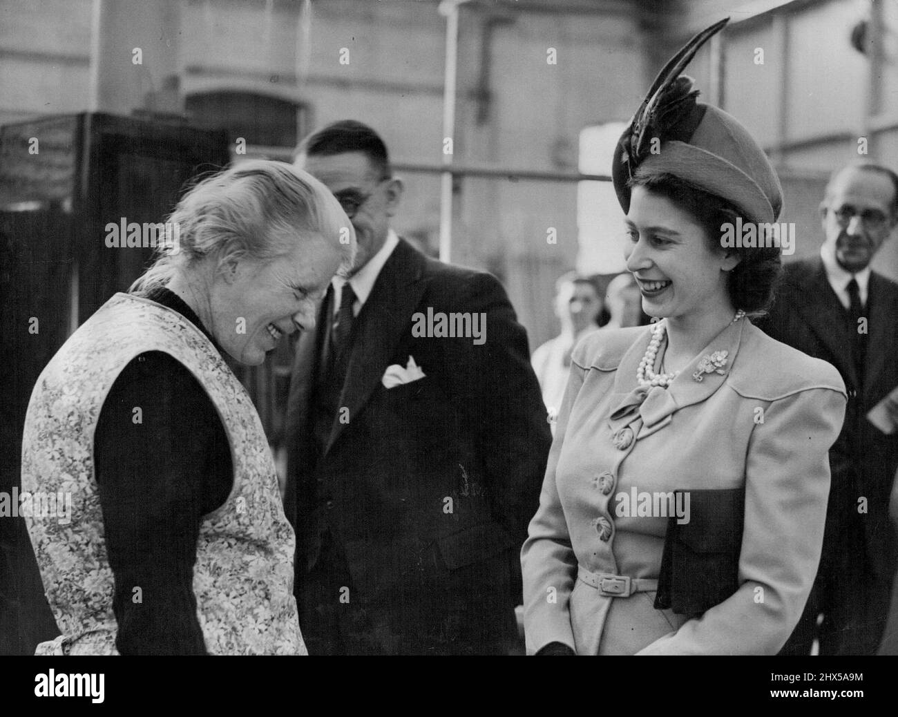 Princess Elizabeth Meets Railway Worker - Prince Elizabeth is seen ...