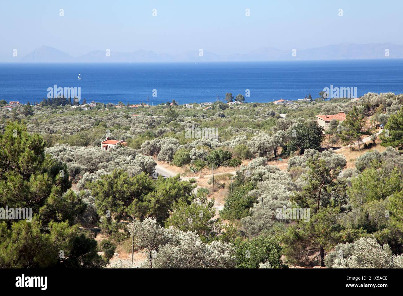 Turkey, view near Mesudiye in the western part of the Datca peninsula ...