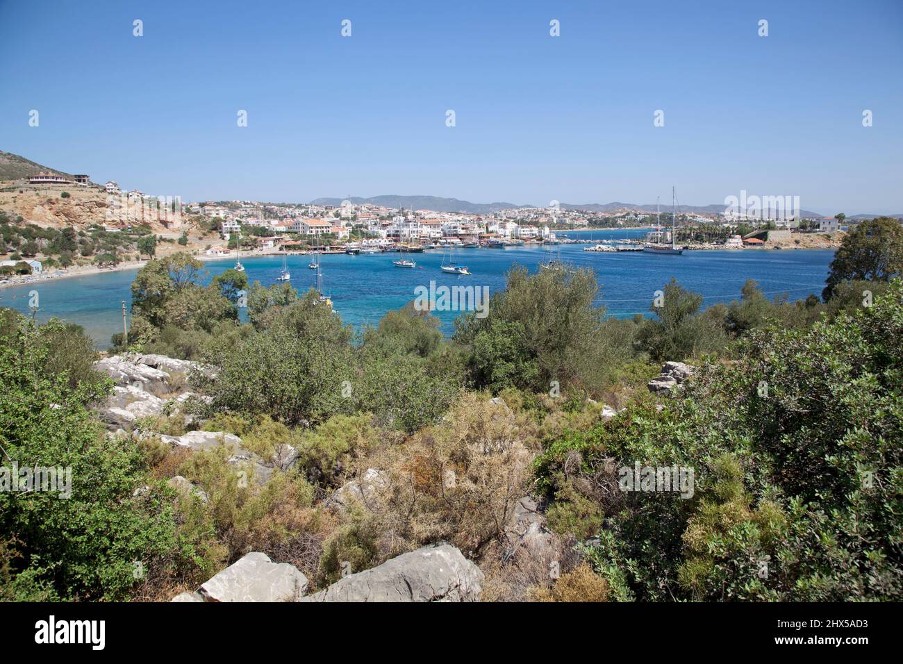 Turkey, view of Datca harbour Stock Photo - Alamy