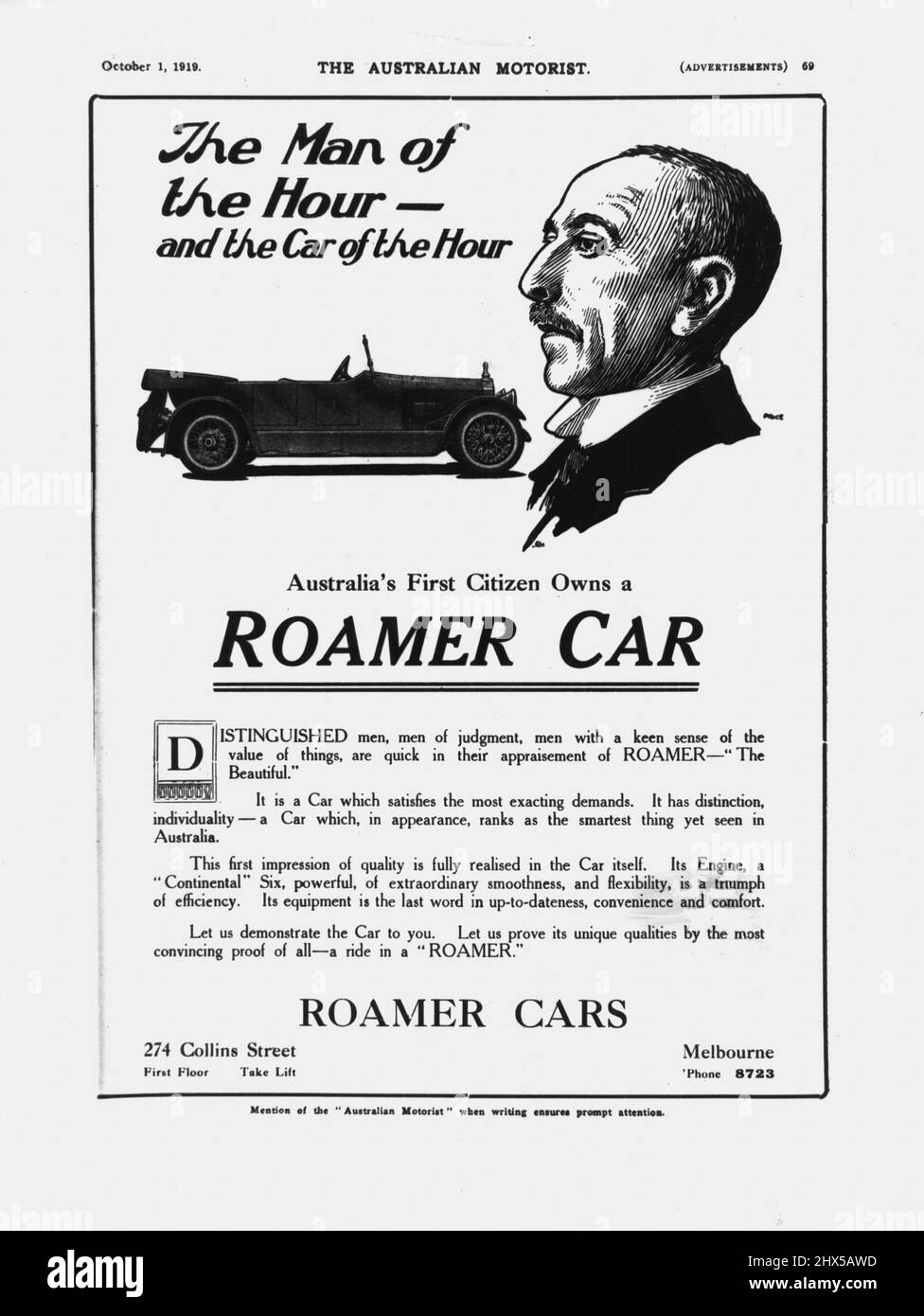 The Australian Motorist. October 01, 1919 Stock Photo - Alamy