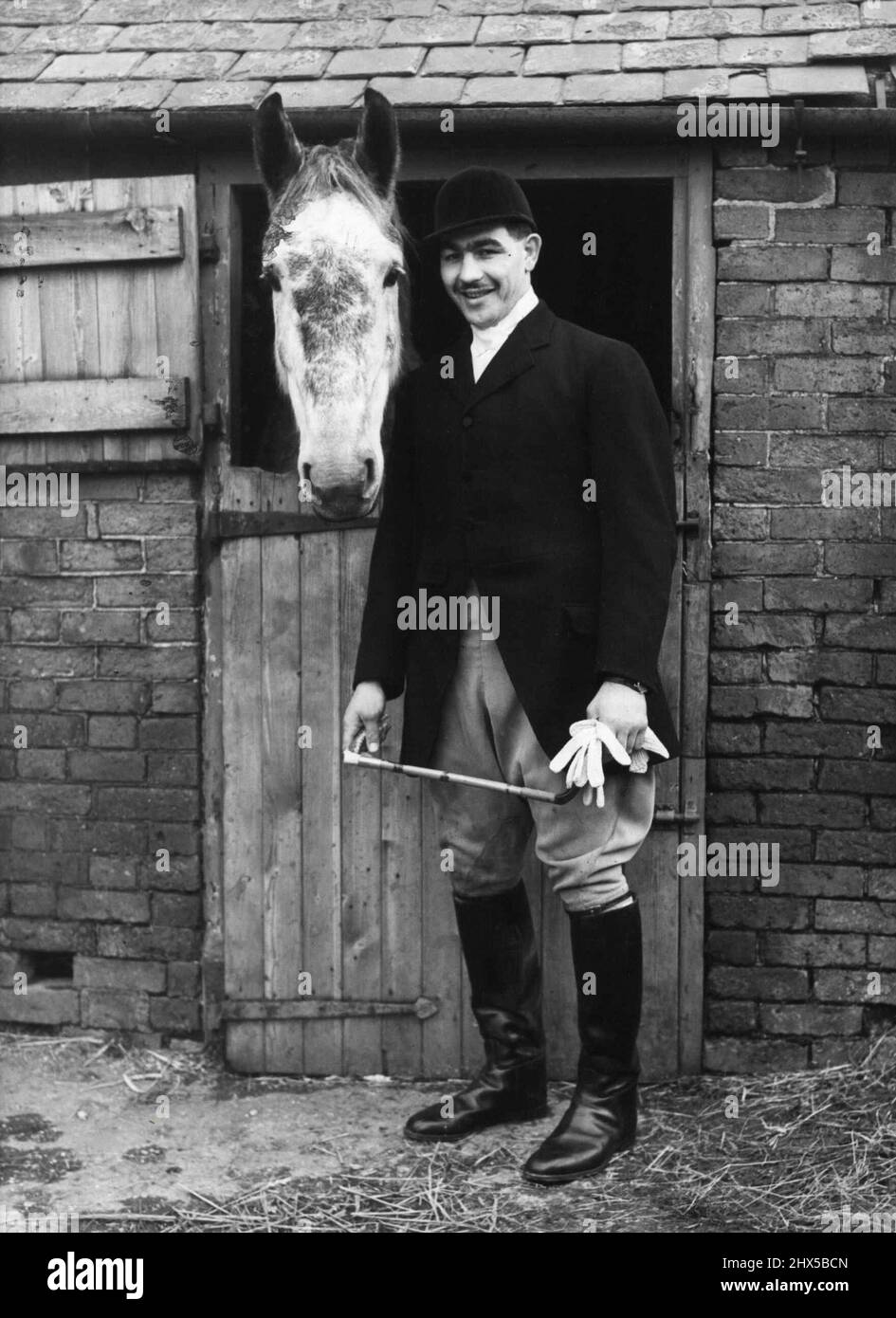 Pug In The Pink -- Gentleman Jack Gardner with one of his hunters ...