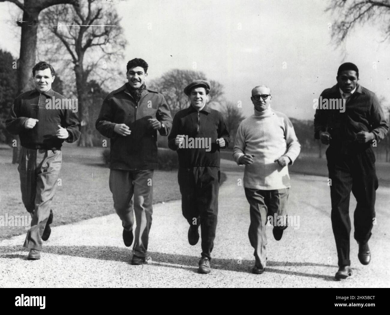 Jack Gardner the British heavy-weight champion training at Brighton ...