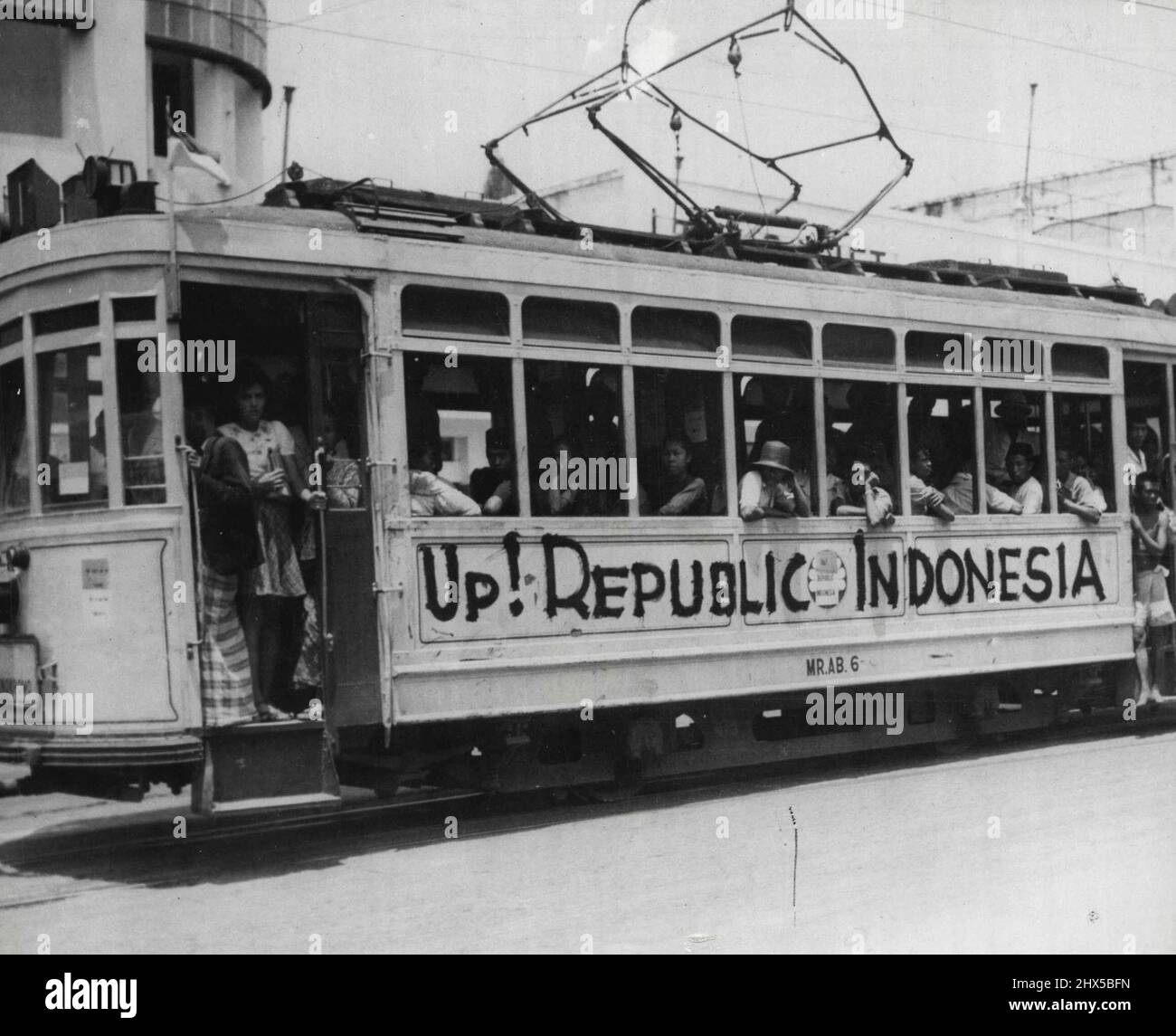 Sentiment For Independence - This trolley in Surabaya, Java, bears A ...
