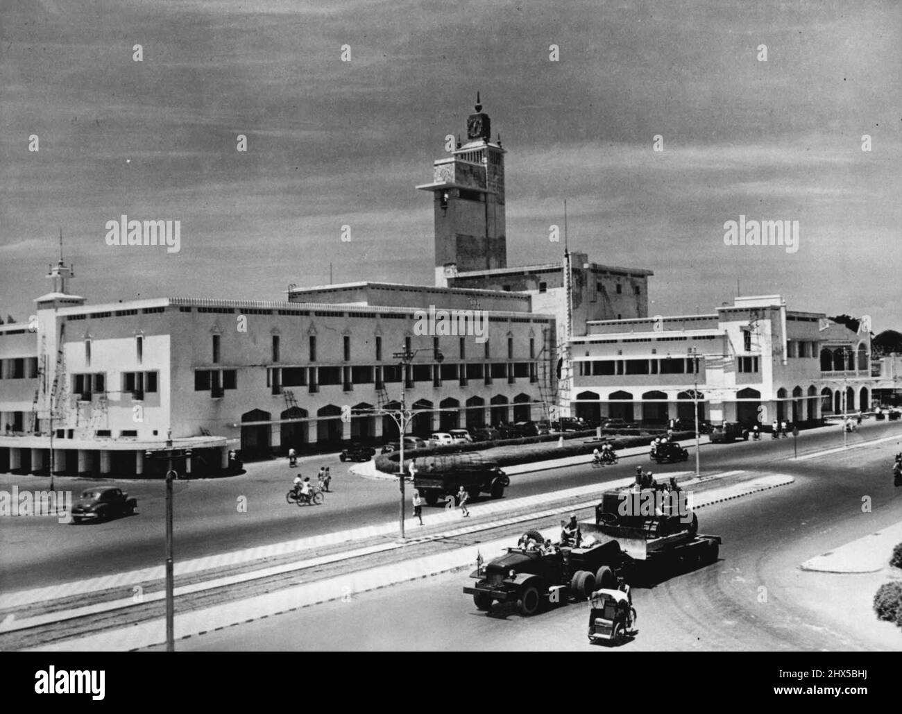 View of the Governor's Offices. Soerabaja is the largest port in East ...