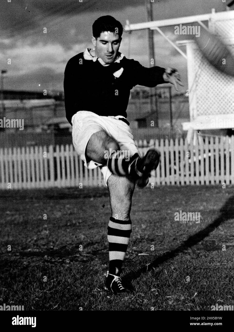 Kicking practice for full-back Brian Piper, who has retained his place ...