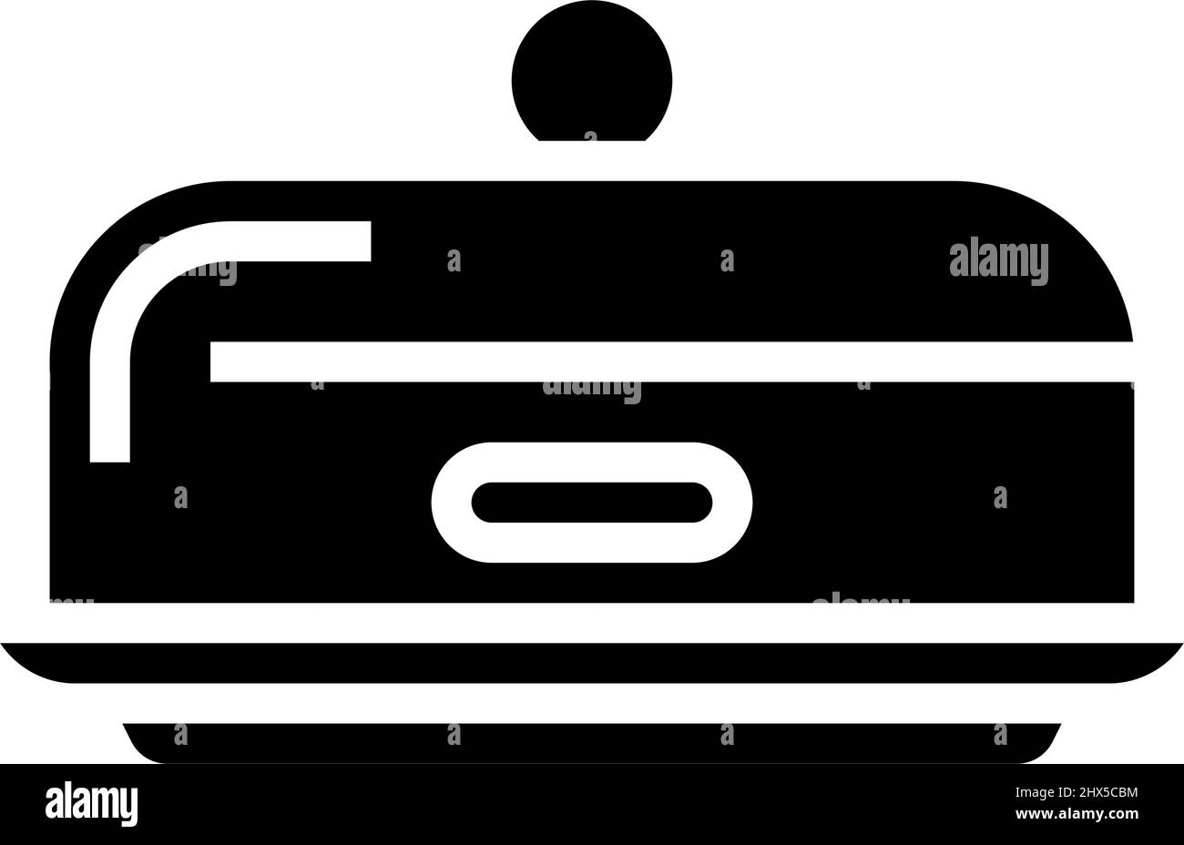 Porcelain butter dish Stock Vector Images - Alamy