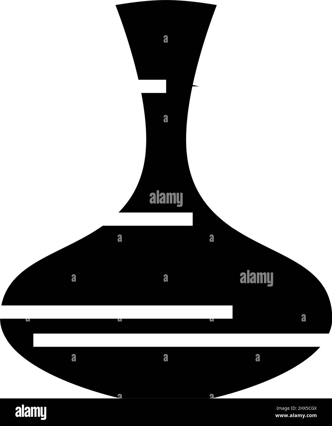 decanter for water glyph icon vector illustration Stock Vector Image ...