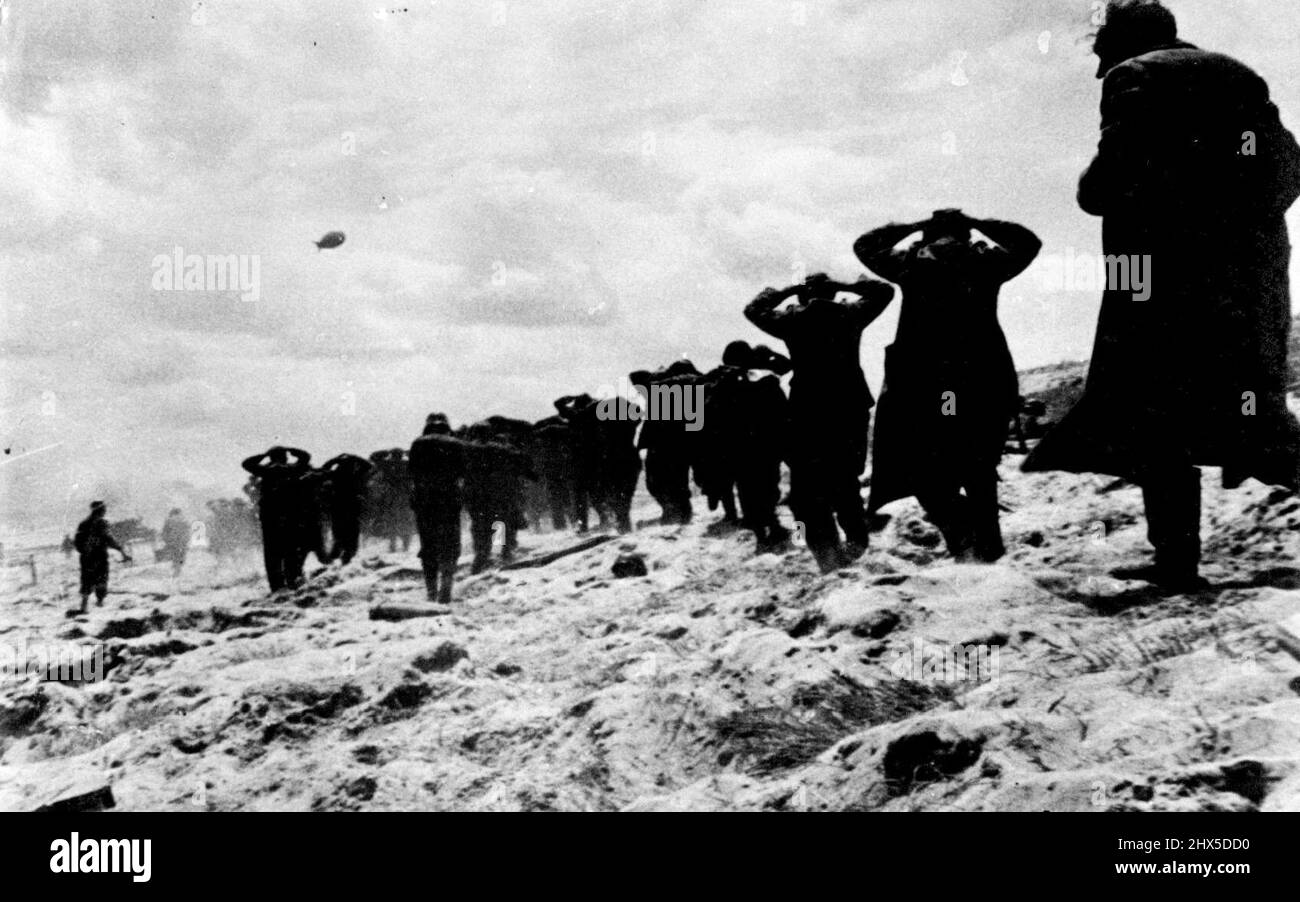 The long road back. These Germans, until a few moments age were members ...