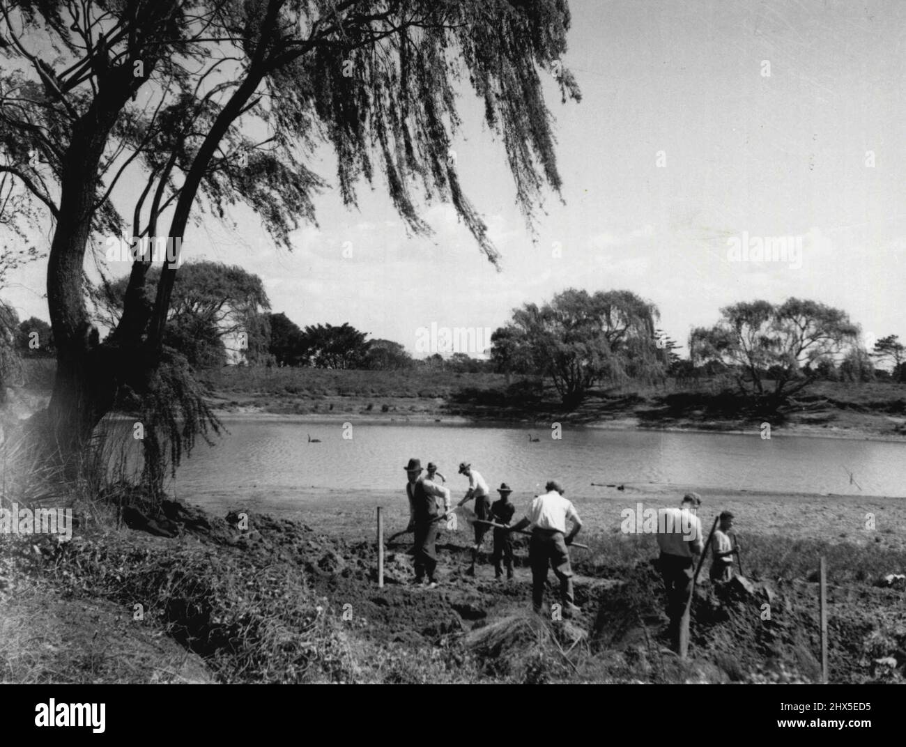 Depression ***** workers Centennial Park. September 18, 1936 Stock ...