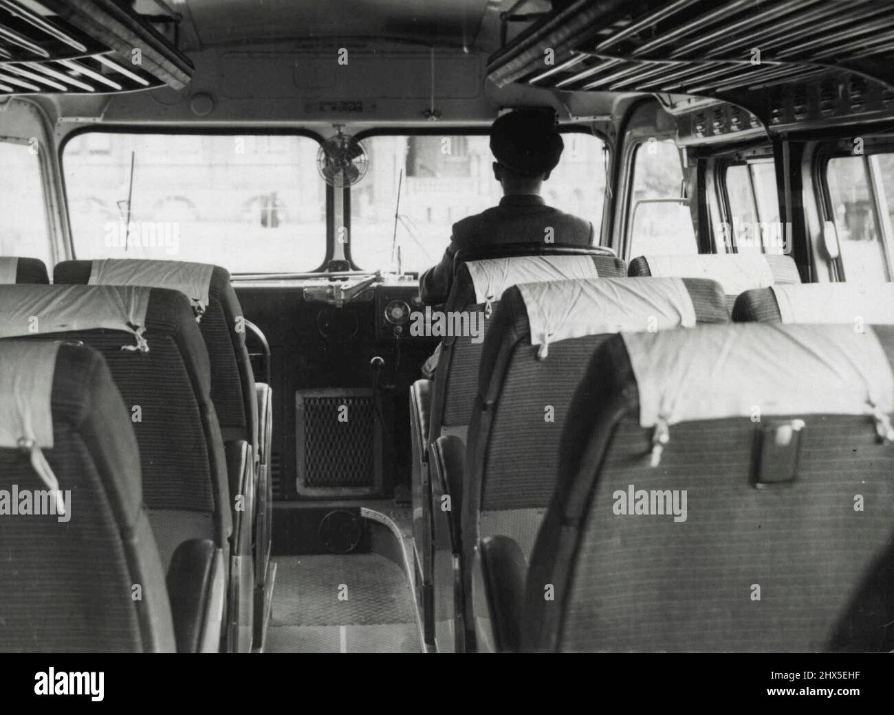 Buses - Interiors Of Buses. February 17, 1949 Stock Photo - Alamy