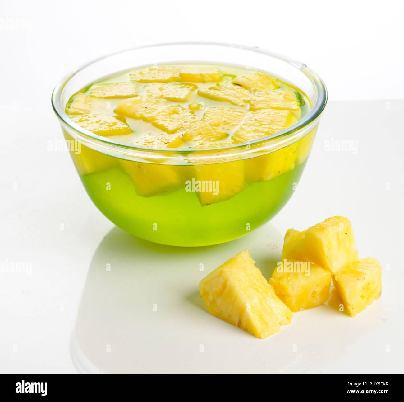 Close-up of fresh pineapple jelly Stock Photo - Alamy