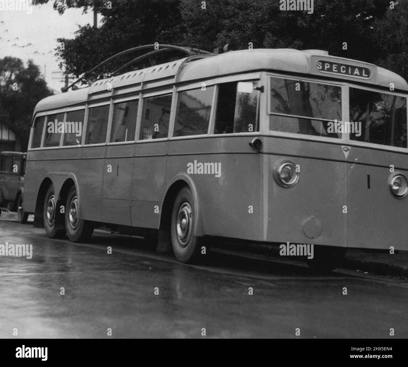 Buses - Trolley-Buses. January 22, 1934 Stock Photo - Alamy
