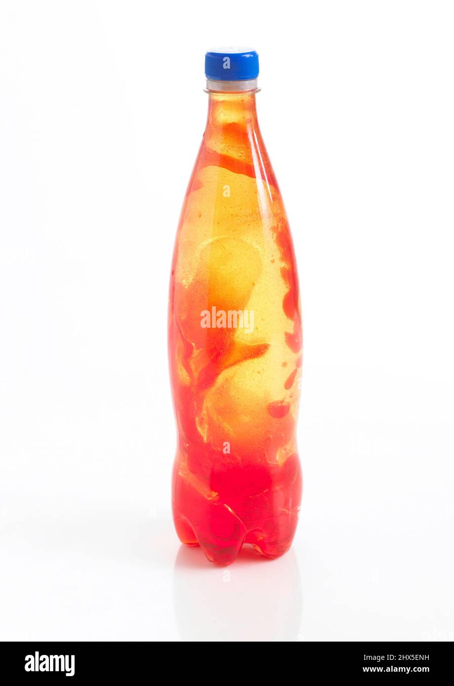 Lava lamp in plastic bottle, close-up Stock Photo - Alamy