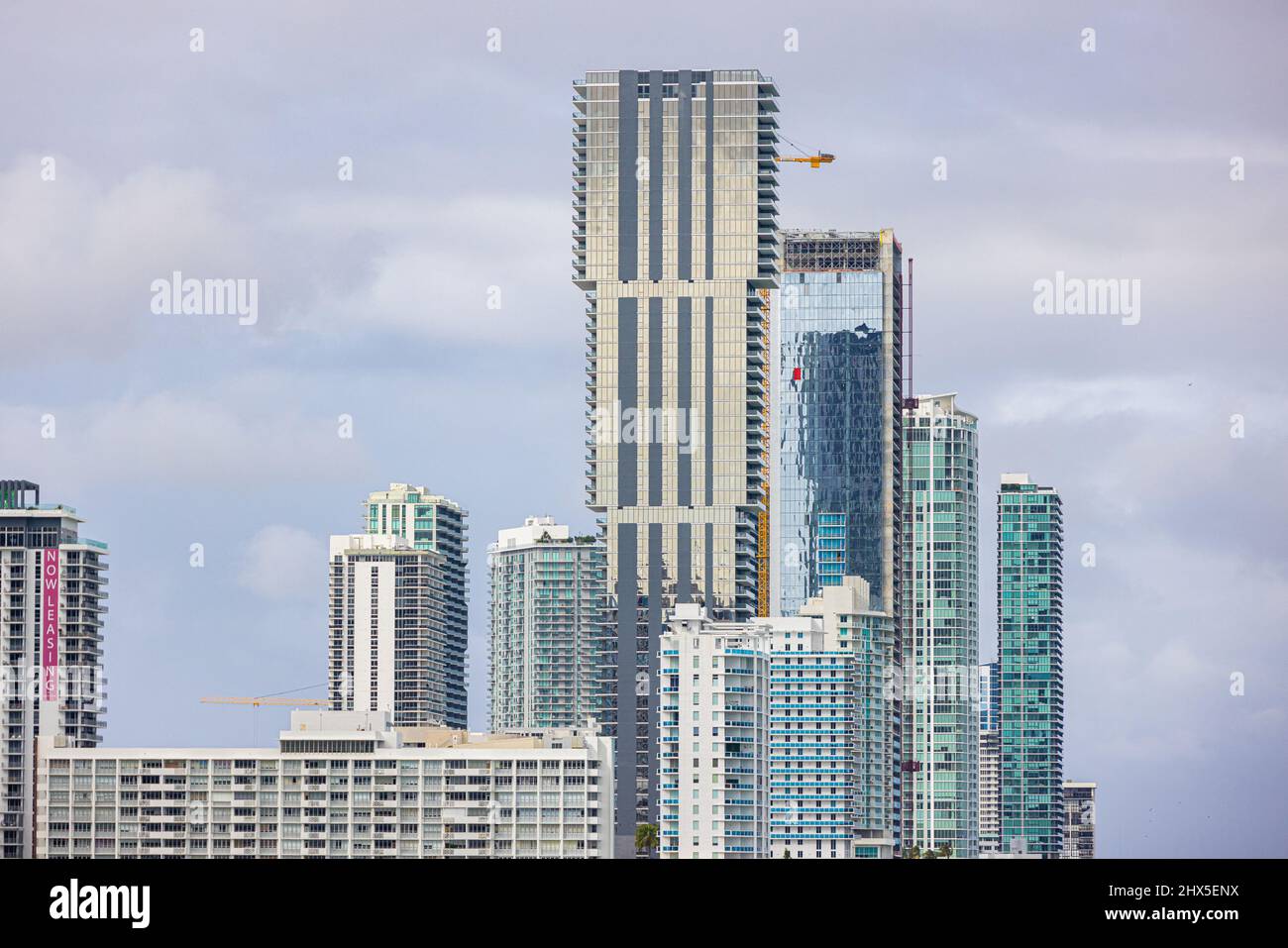 Modern office buildings in Downtown Miami Stock Photo - Alamy