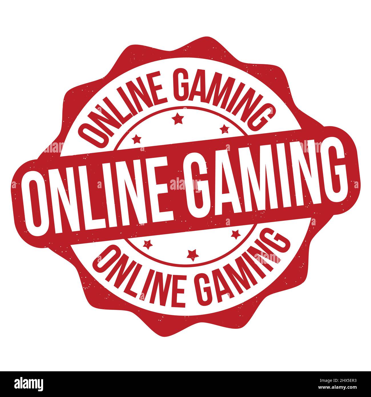 Online gaming label sign Cut Out Stock Images & Pictures - Alamy
