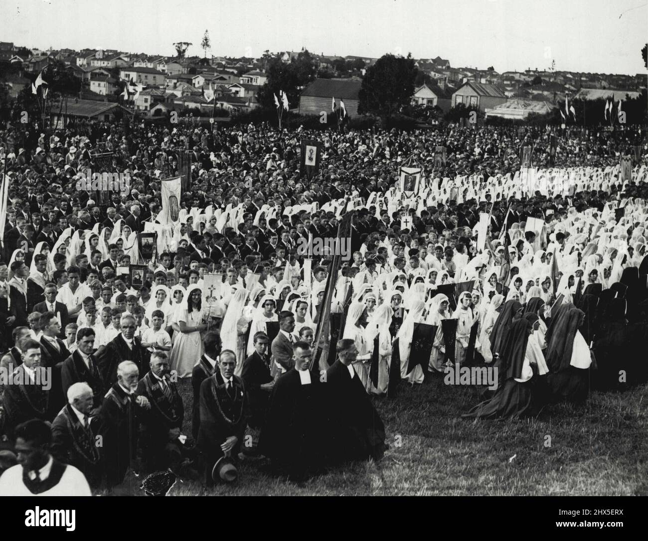 Largest Religious Gathering Ever Held in Auckland -- A general view of ...