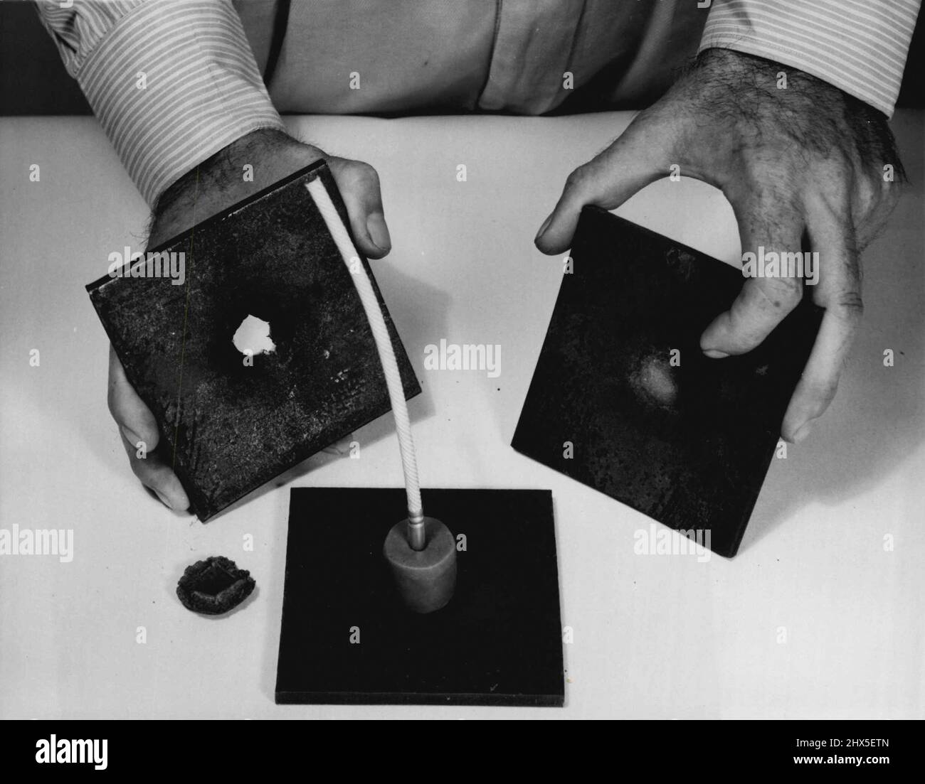 Dynamic Detonators - A steel plate test is used to illustrate the ...