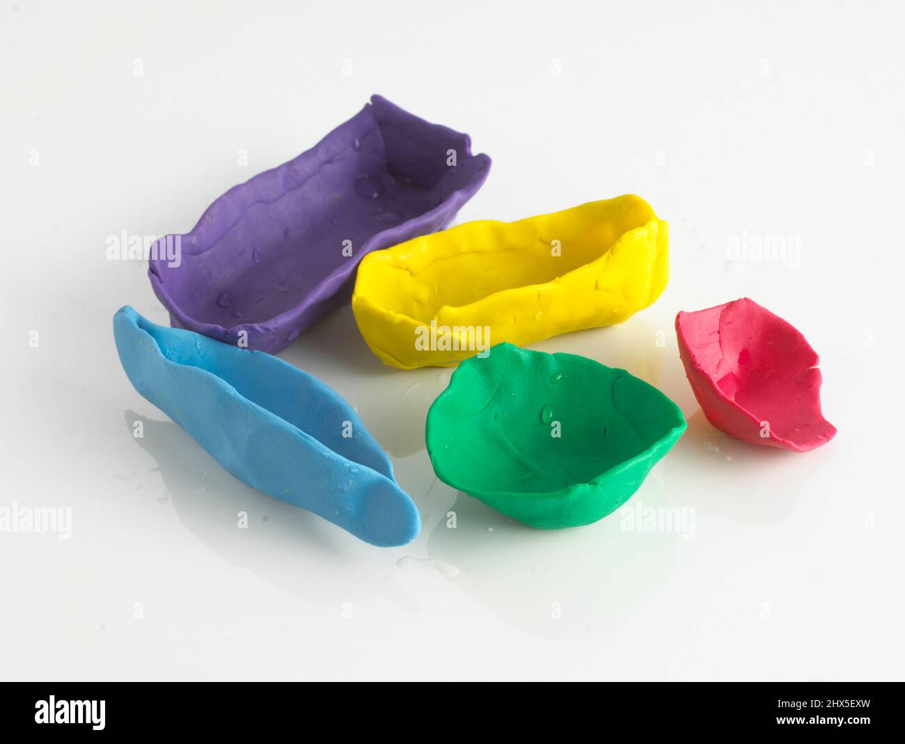 Colourful shapes of clay, close-up Stock Photo - Alamy