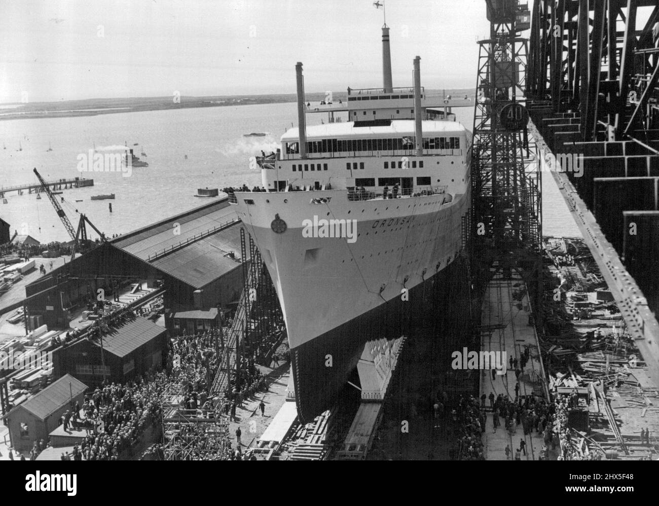 Largest Ship to be Launched in 1950 New Vessel for Australia Run: The ...