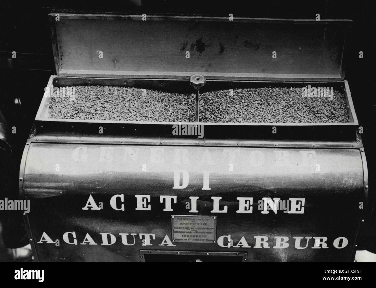 An acetylene driven motor-car. March 4, 1938. (Photo by Acme ...