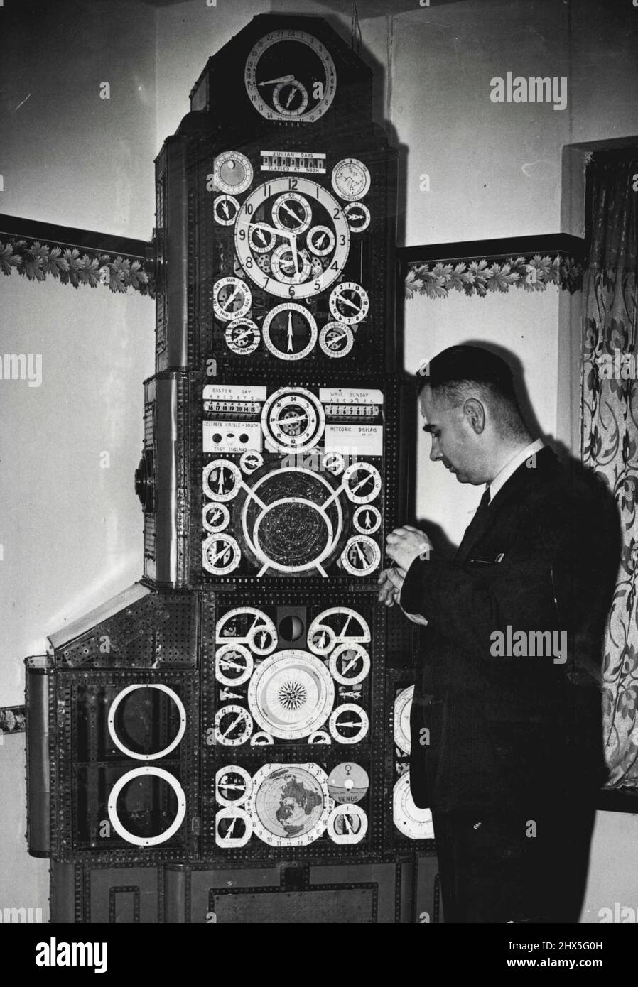 20 Answers in One. Mr. J. Nowlan with his remarkable "Clock." Mr. J ...