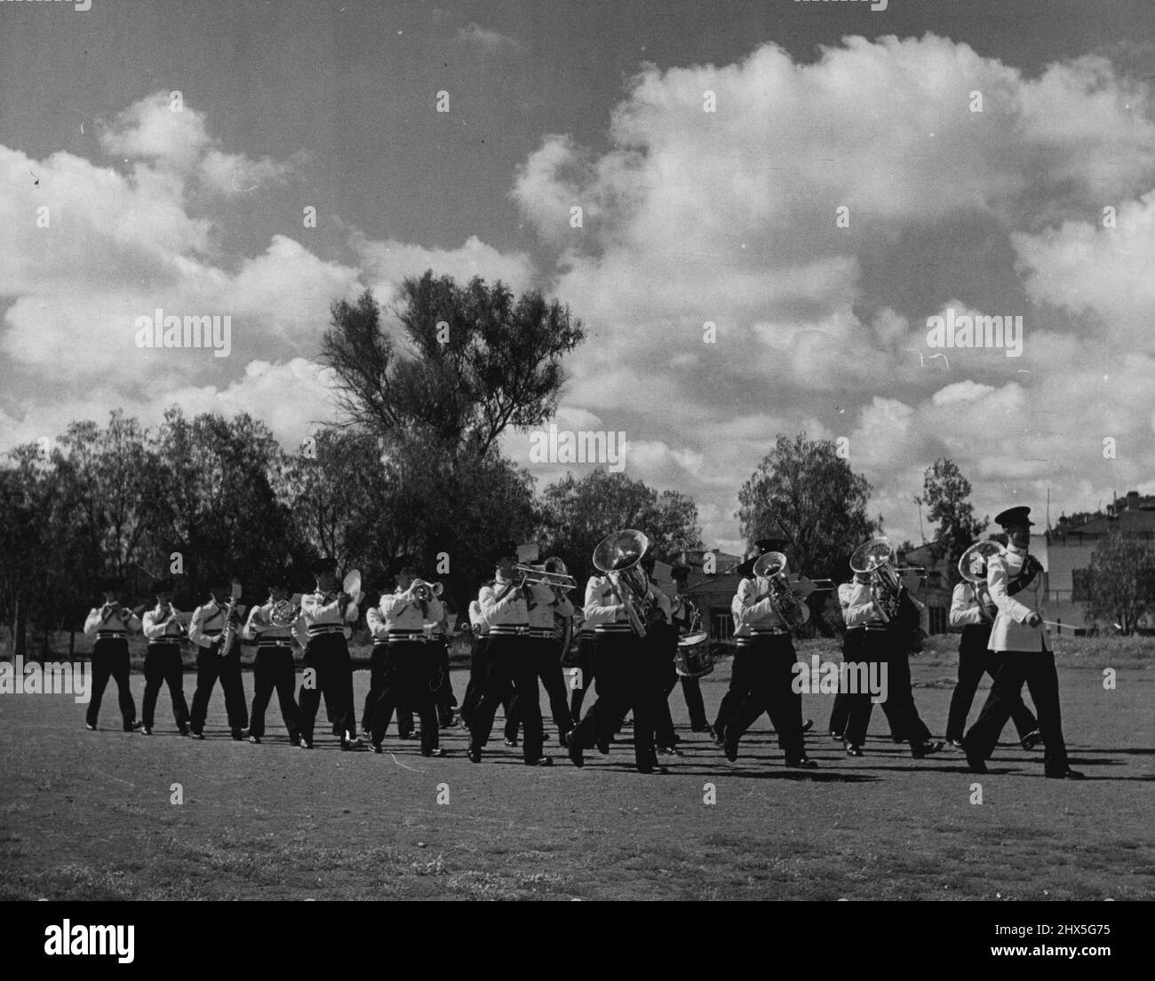 Cyprus Police. The Band of the Cyprus Police Force practising at ...